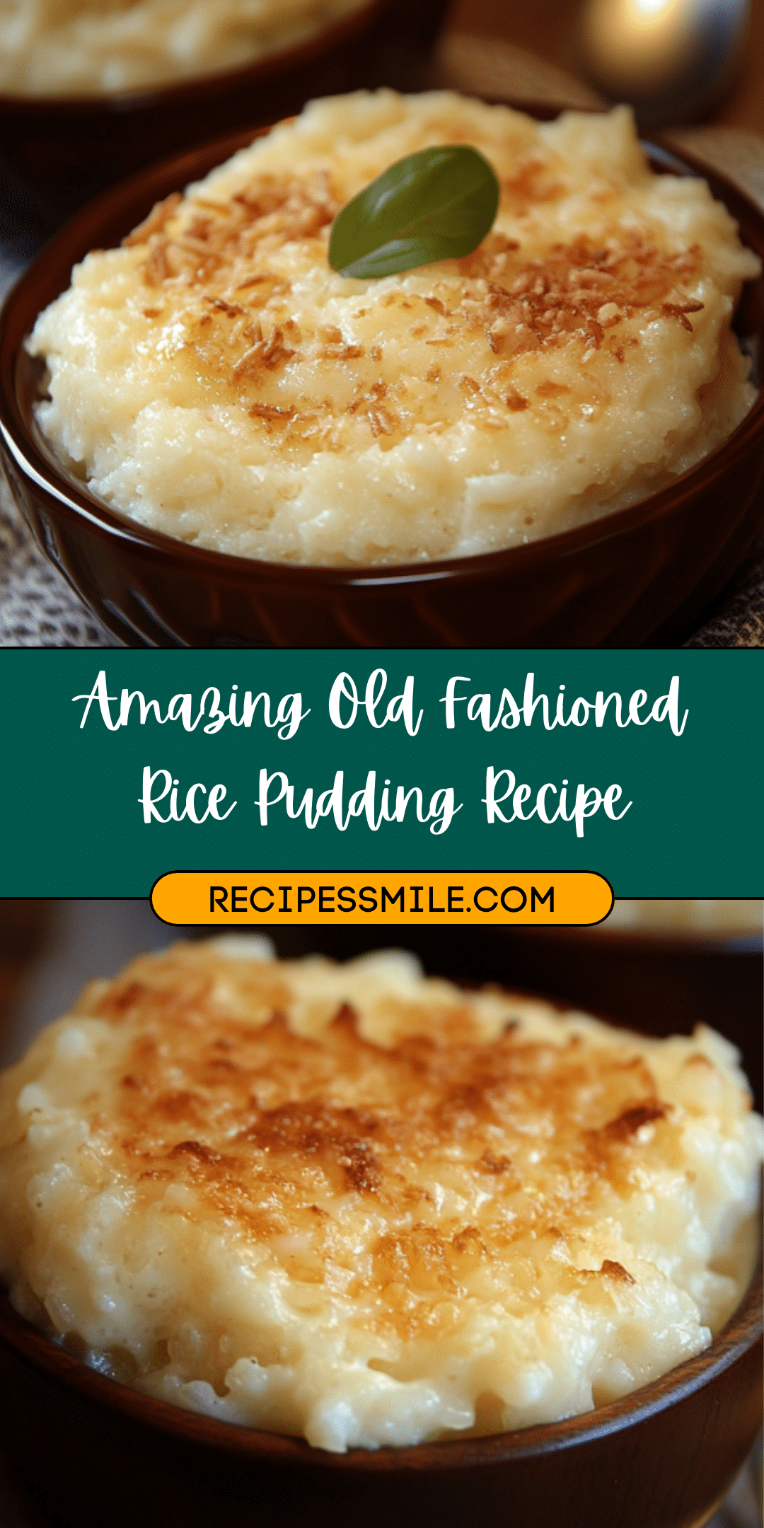 AMAZING OLD FASHIONED RICE PUDDING - Recipes Smile