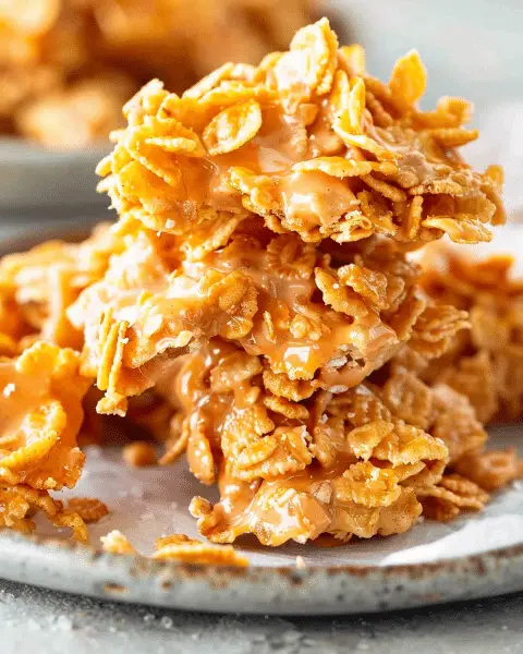 Peanut Butter Cornflake Clusters Recipe - Recipes Smile
