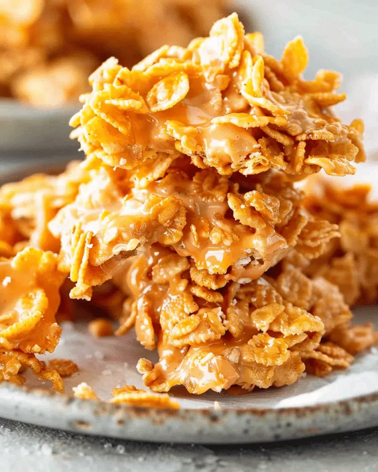 Peanut Butter Cornflake Clusters Recipe - Recipes Smile