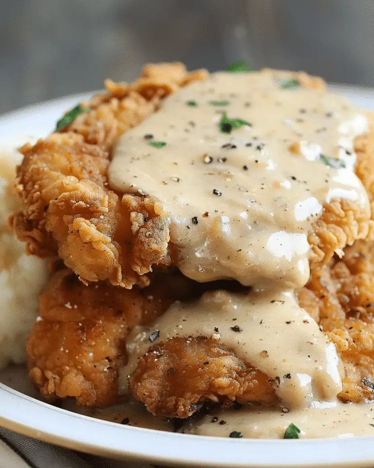 Country Fried Chicken with Creamy Gravy Recipe - Recipes Smile
