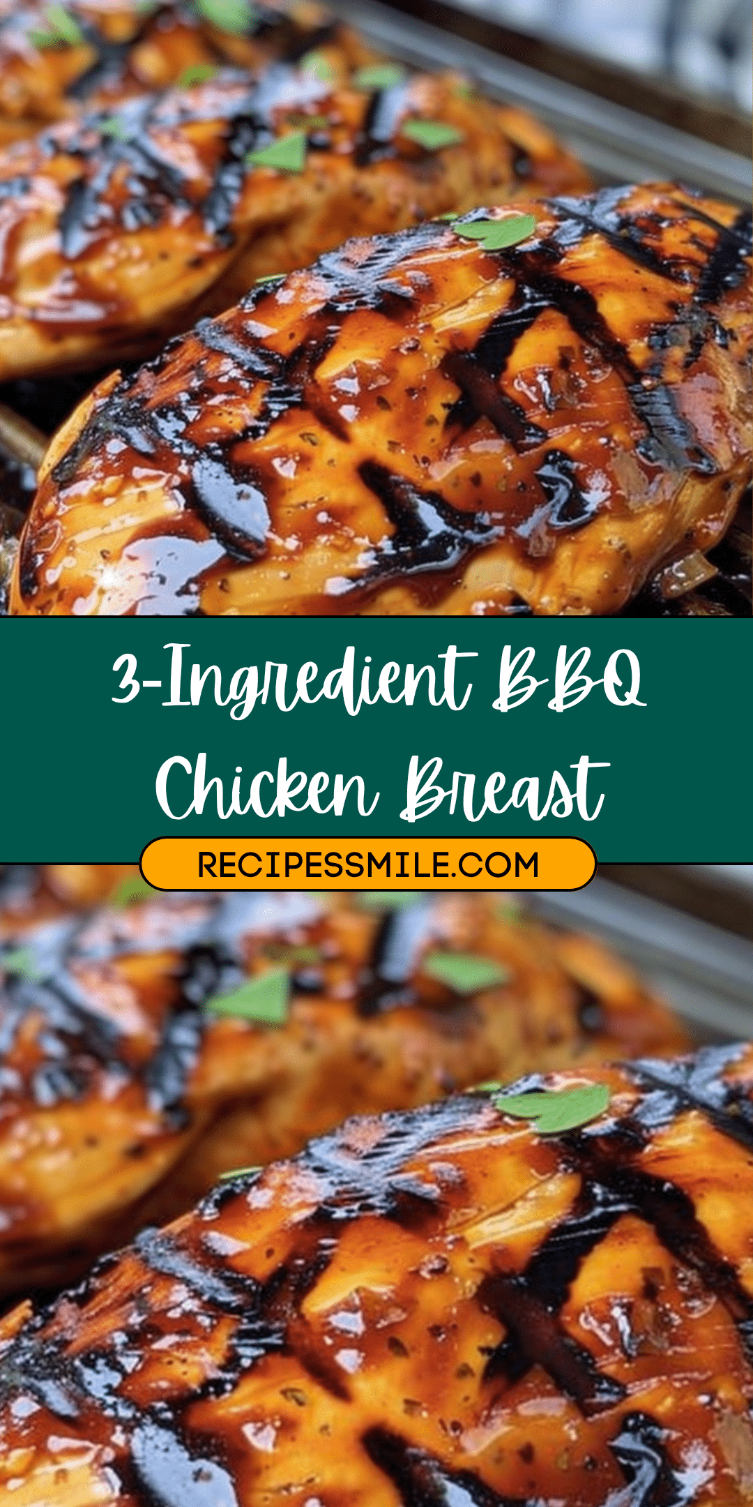 3-Ingredient BBQ Chicken Breast - Recipes Smile