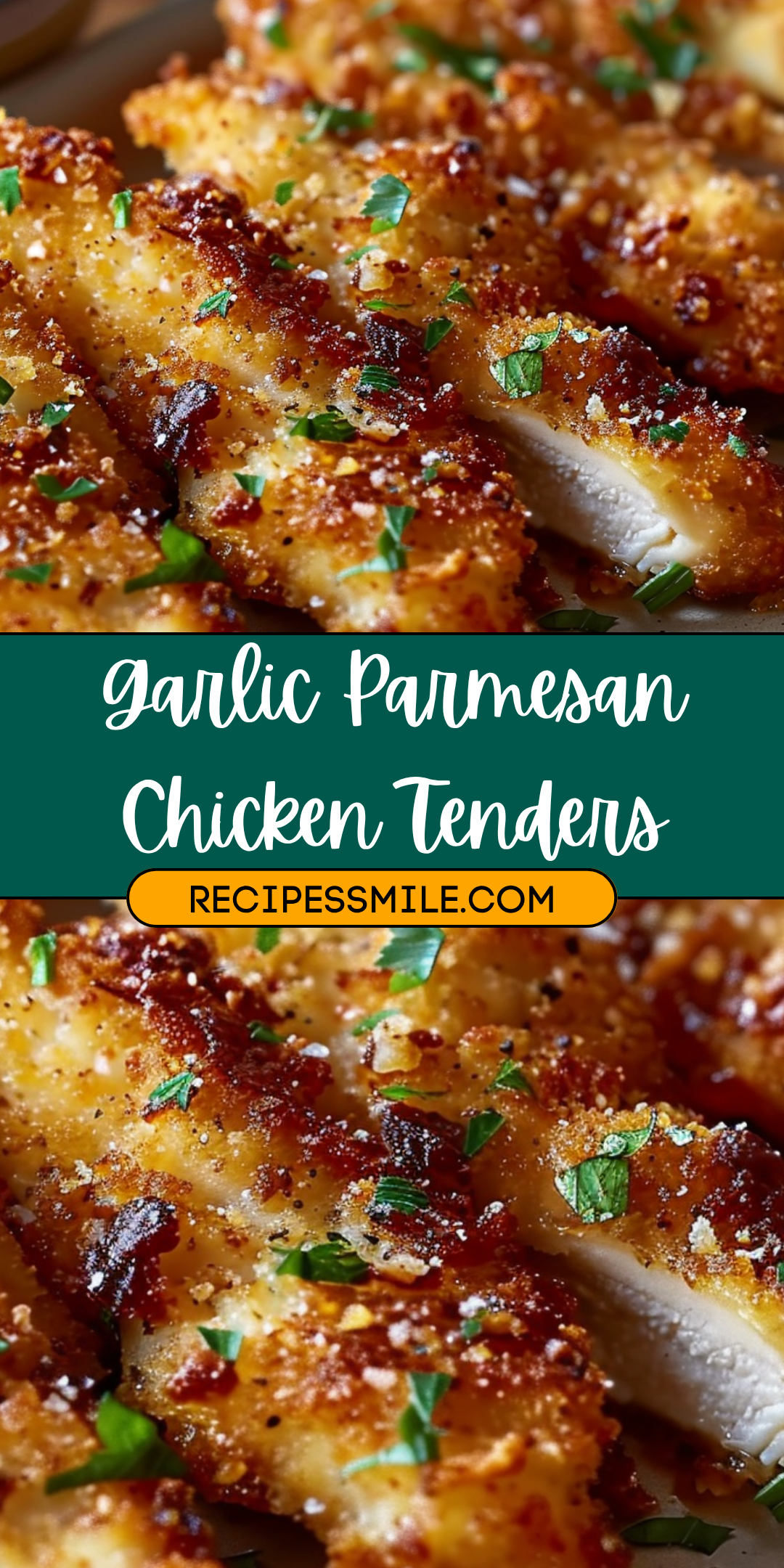 Garlic Parmesan Chicken Tenders - Recipes Smile