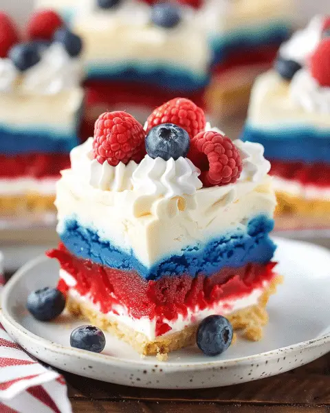 Red, White, and Blue Mini Cheesecakes - Recipes Smile