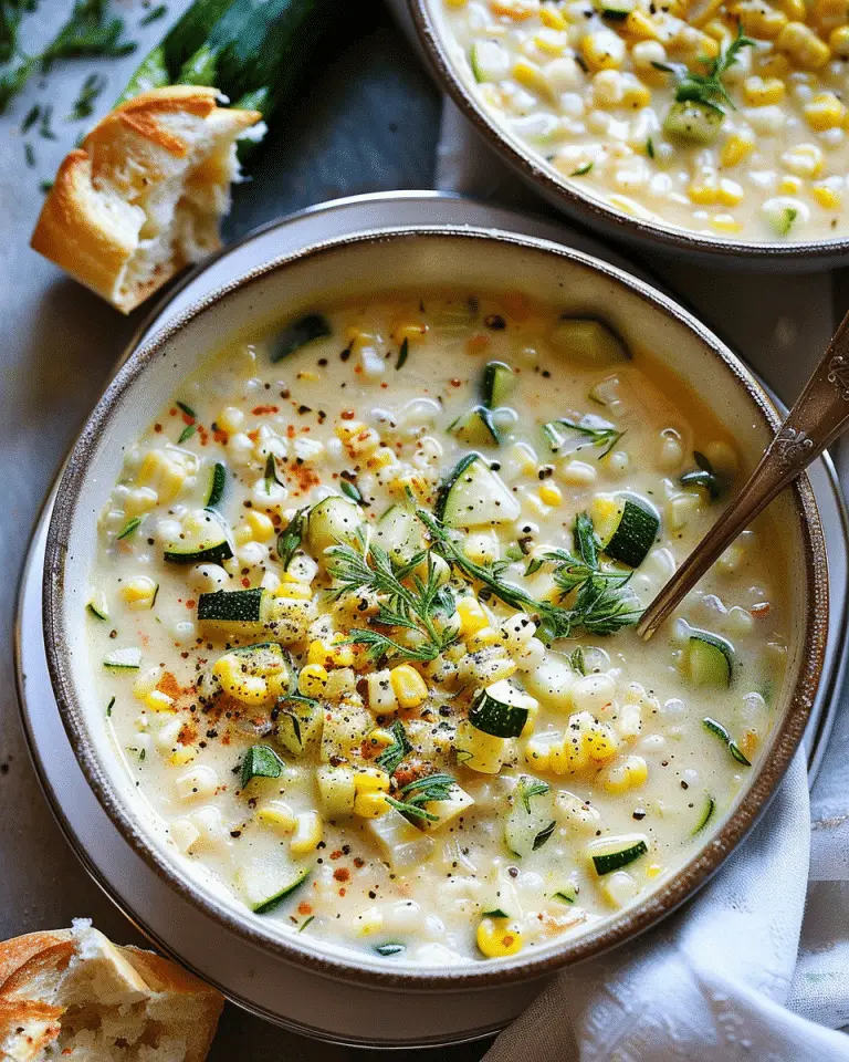 Summer Fresh Corn and Zucchini Chowder - Recipes Smile