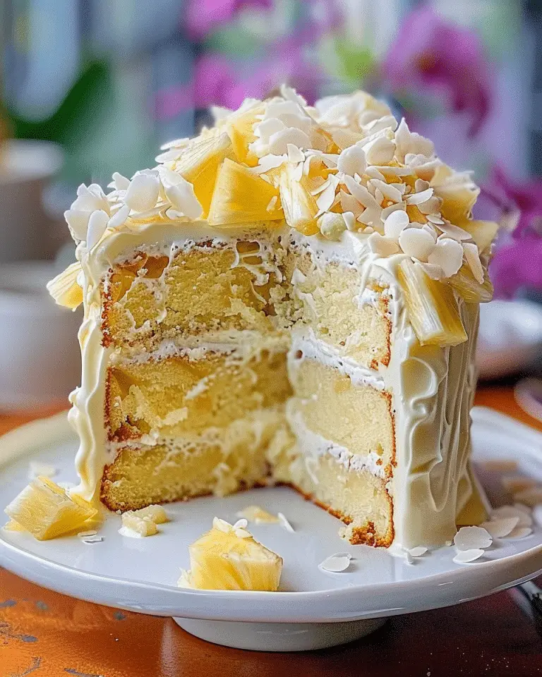 Heavenly White Chocolate Pineapple Cake - Recipes Smile