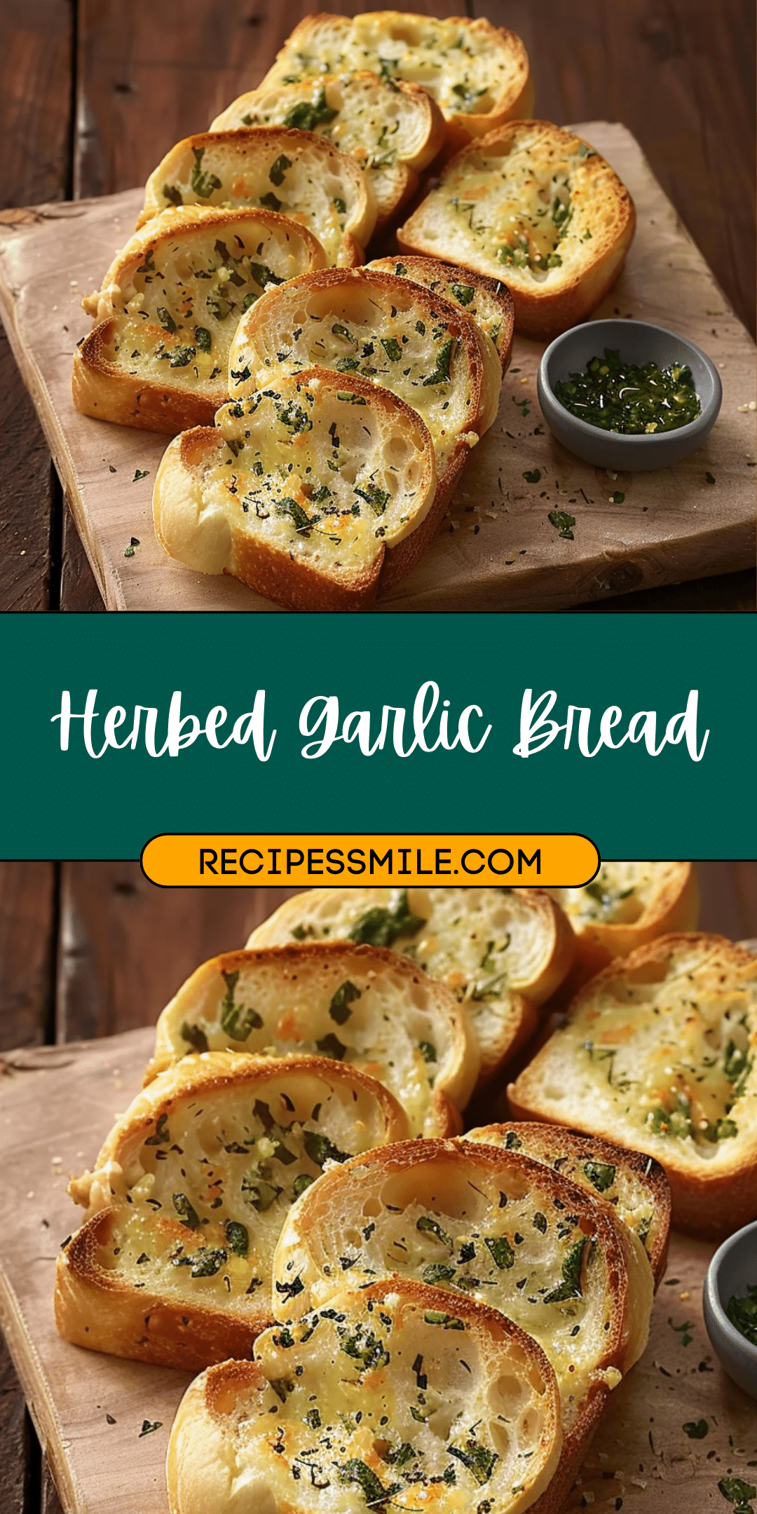 Herbed Garlic Bread - Recipes Smile