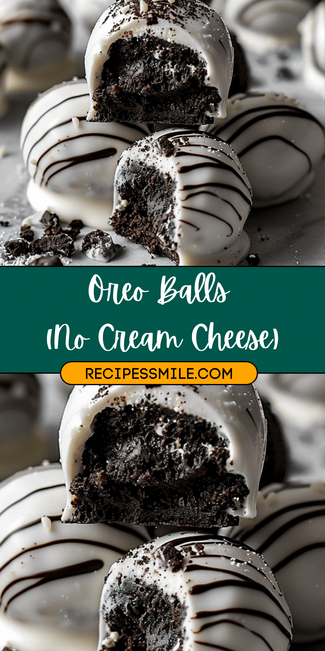 Oreo Balls (No Cream Cheese) - Recipes Smile