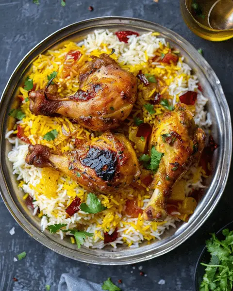 Persian Saffron Chicken (Zereshk Polo Ba Morgh) - Recipes Smile