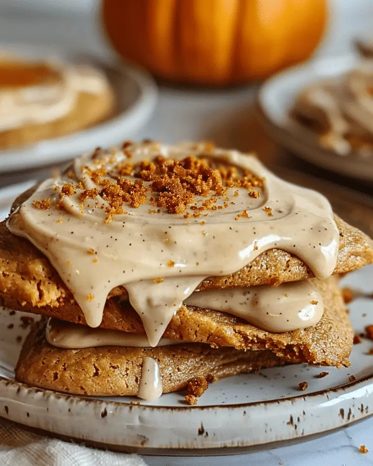 Pumpkin Cookies with Brown Butter Icing - Recipes Smile
