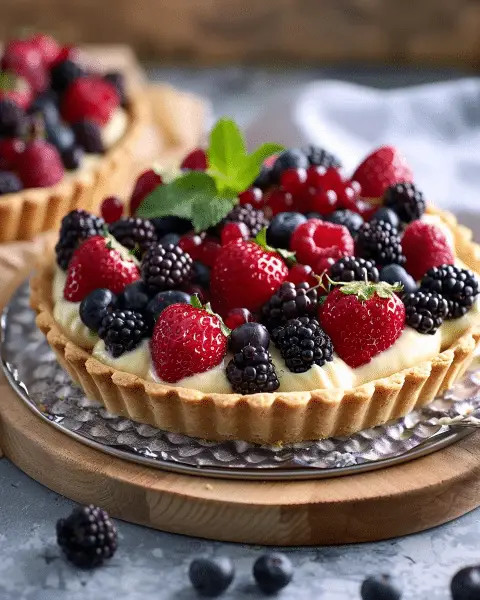 Mixed Berry Tart - Recipes Smile
