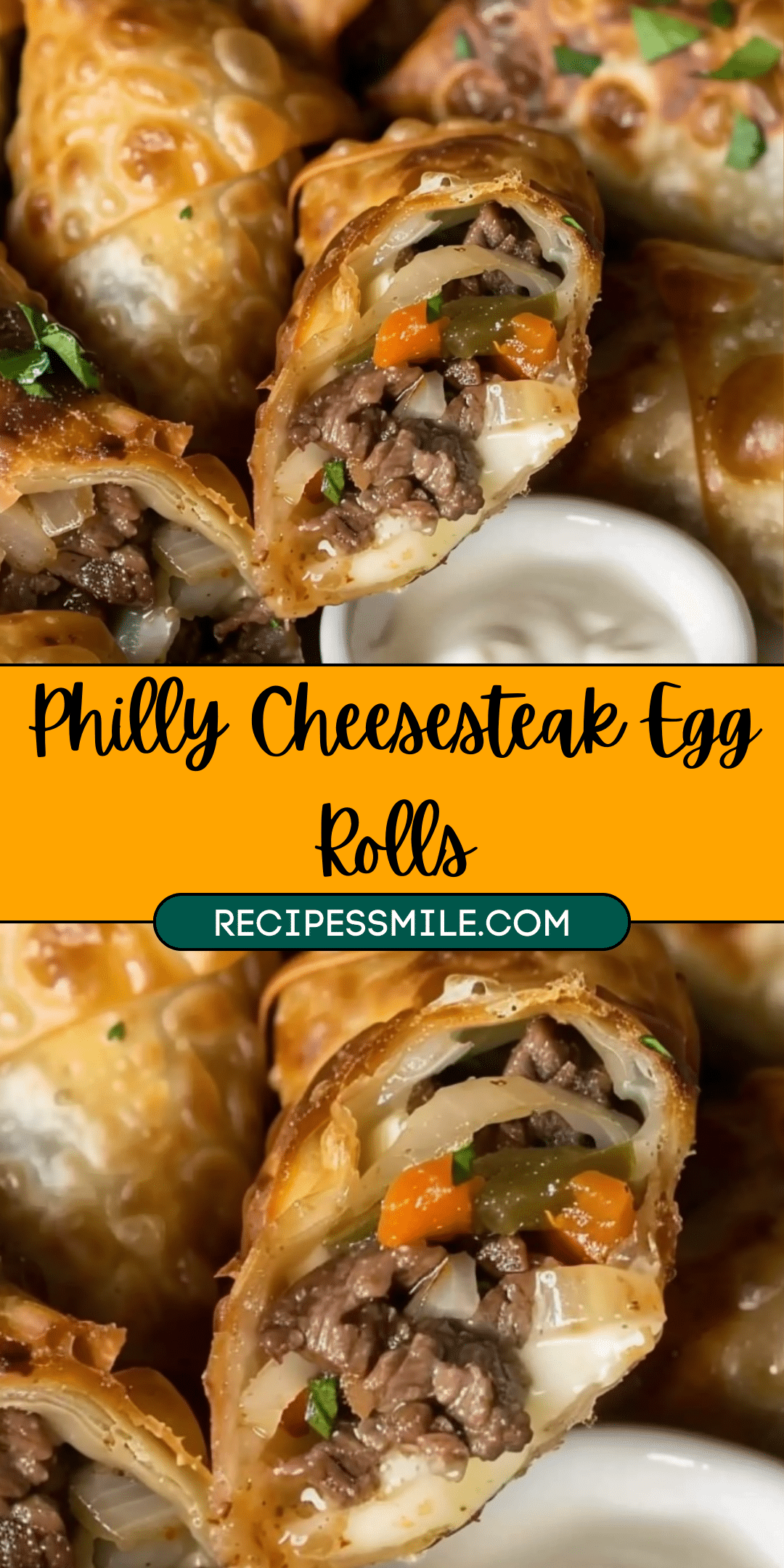Philly Cheesesteak Egg Rolls - Recipes Smile