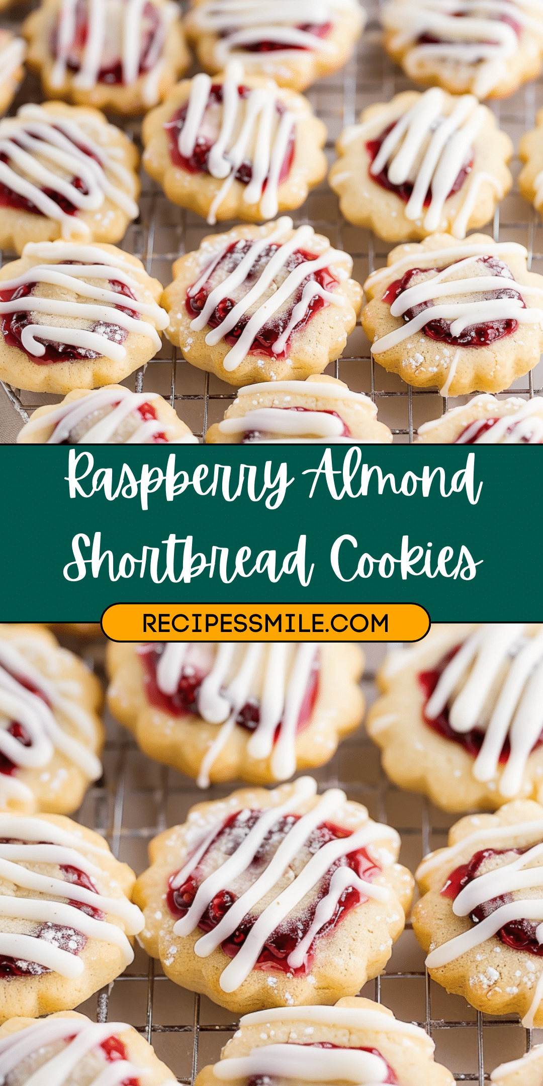 Raspberry Almond Shortbread Cookies - Recipes Smile