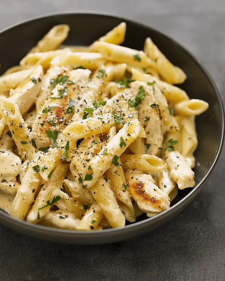 Creamy Garlic Chicken Penne - Recipes Smile