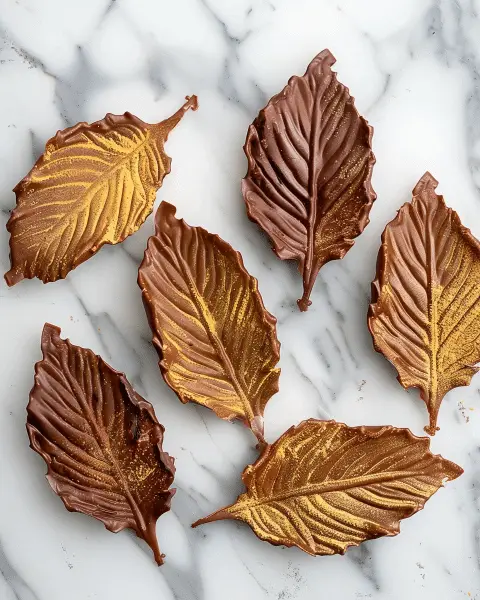 How to Make Chocolate Leaves - Recipes Smile
