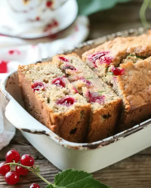 Quick Zucchini Bread with Red Currants - Recipes Smile