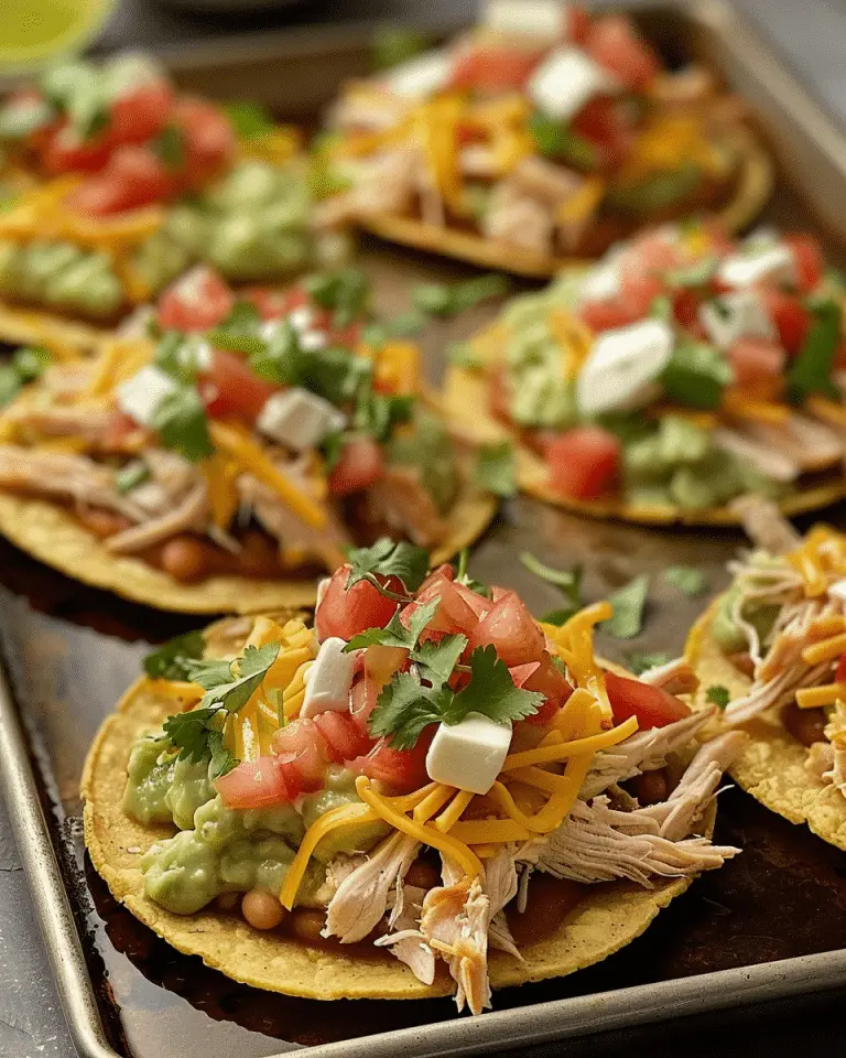 Easy Chicken Tostadas - Recipes Smile