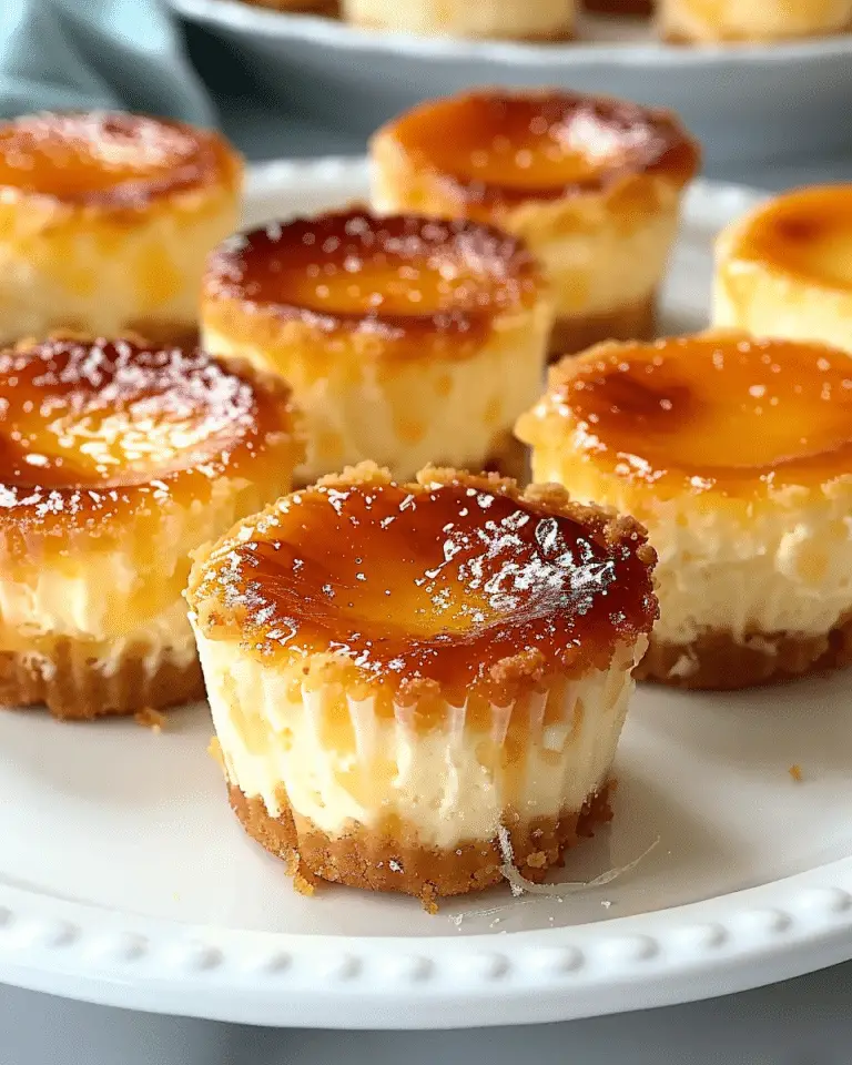Mini Crème Brûlée Cheesecakes - Recipes Smile