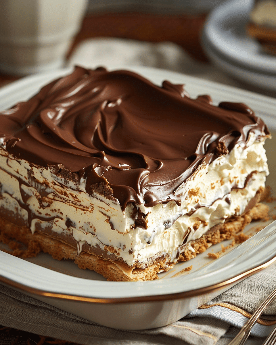 No-Bake Chocolate Eclair Cake - Recipes Smile