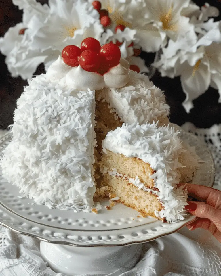 Old-Fashioned Snowball Cake - Recipes Smile