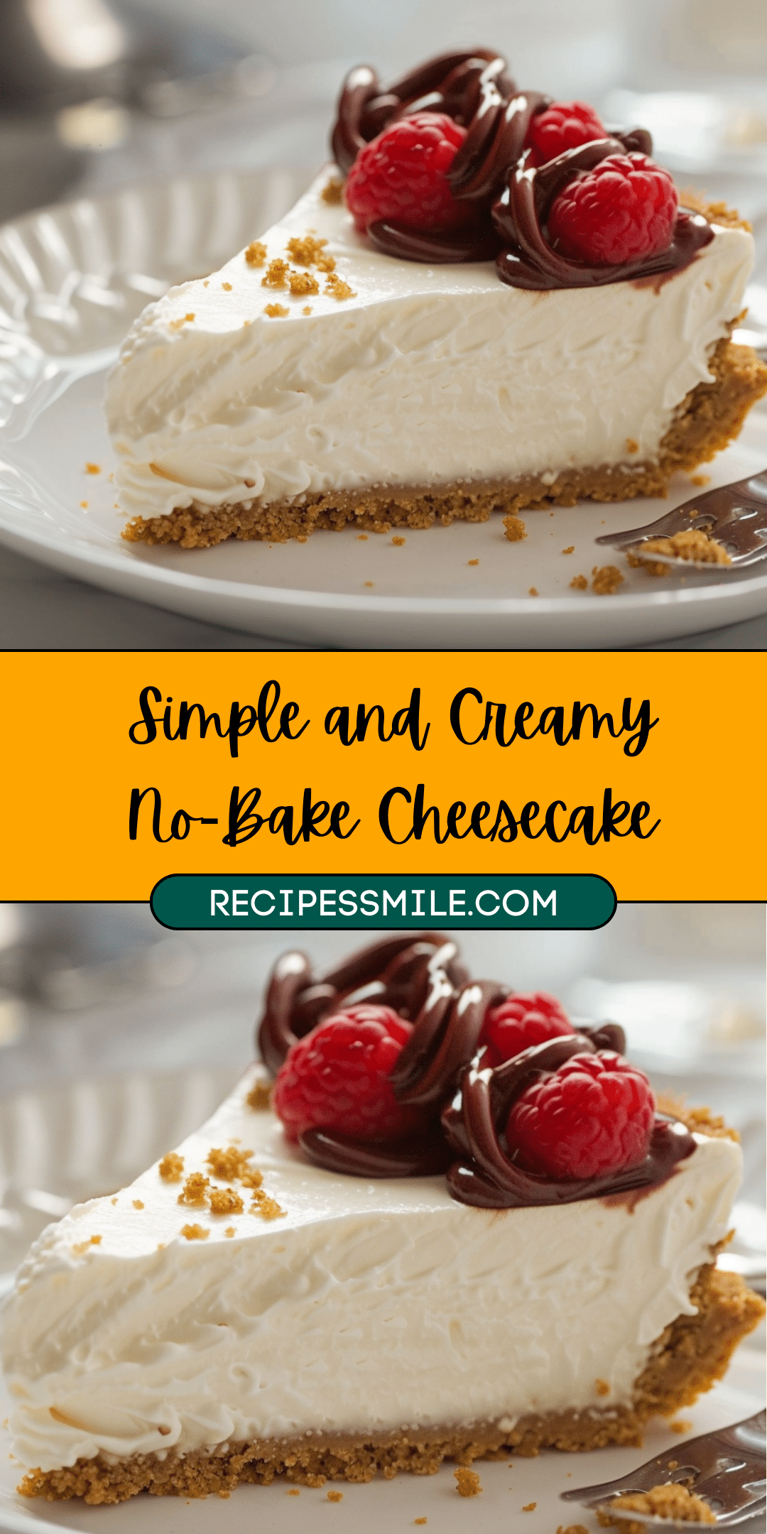 Easy No-Bake Cheesecake - Recipes Smile