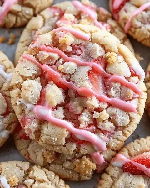 Strawberry Crunch Cookies - Recipes Smile