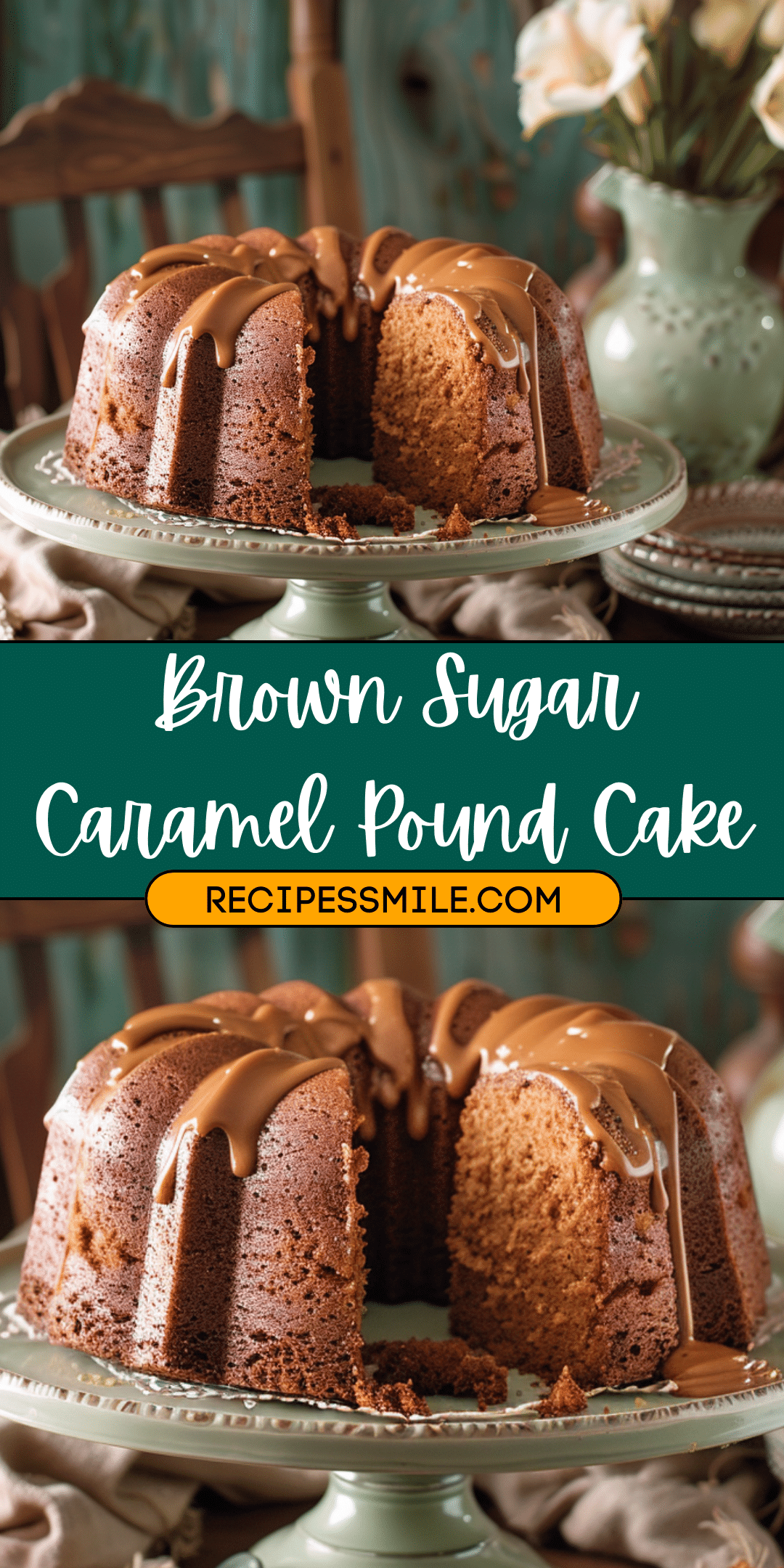 Brown Sugar Caramel Pound Cake - Recipes Smile