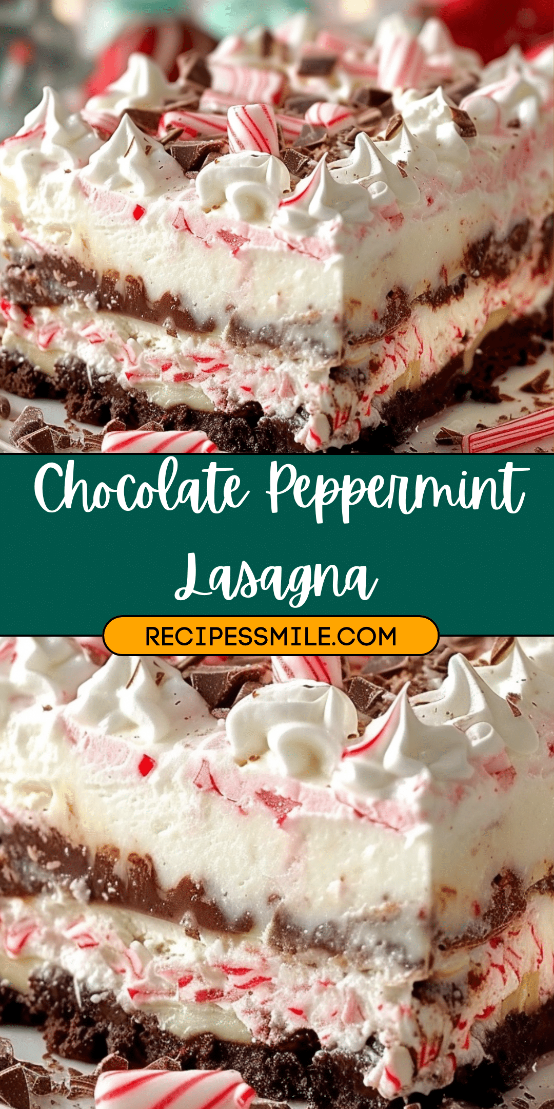 Chocolate Peppermint Lasagna - Recipes Smile