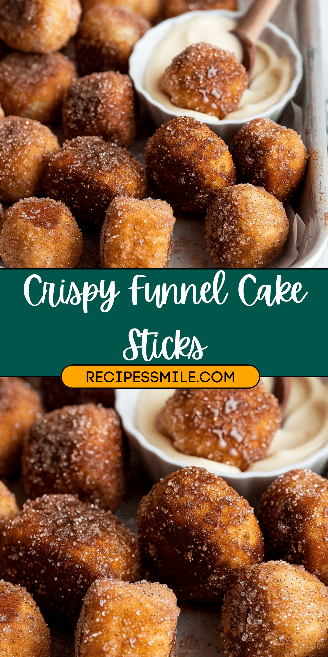 Crispy Funnel Cake Sticks - Recipes Smile
