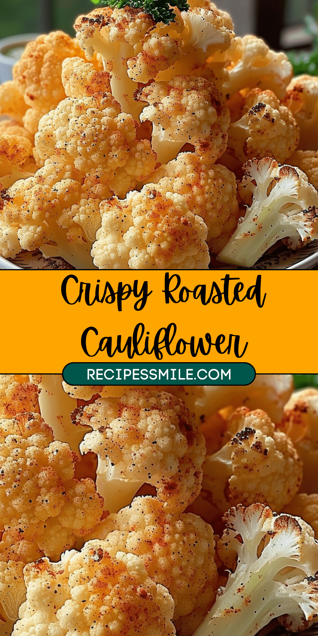 Crispy Roasted Cauliflower - Recipes Smile
