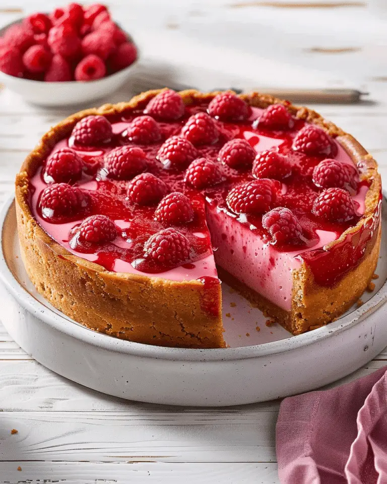 Easy Baked Raspberry Cheesecake - Recipes Smile