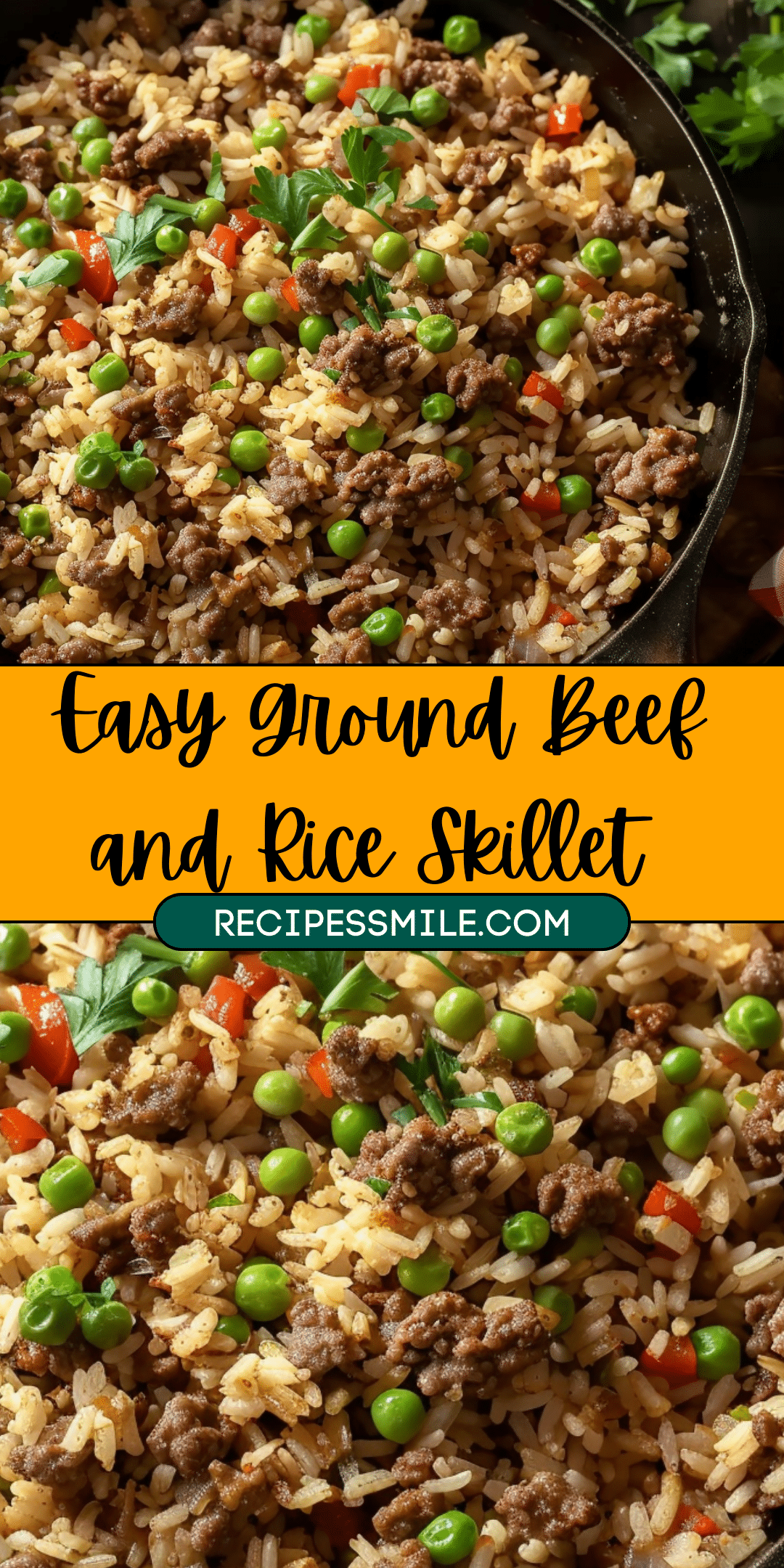 Easy Ground Beef and Rice Skillet (Ready in 30 Minutes!) - Recipes Smile