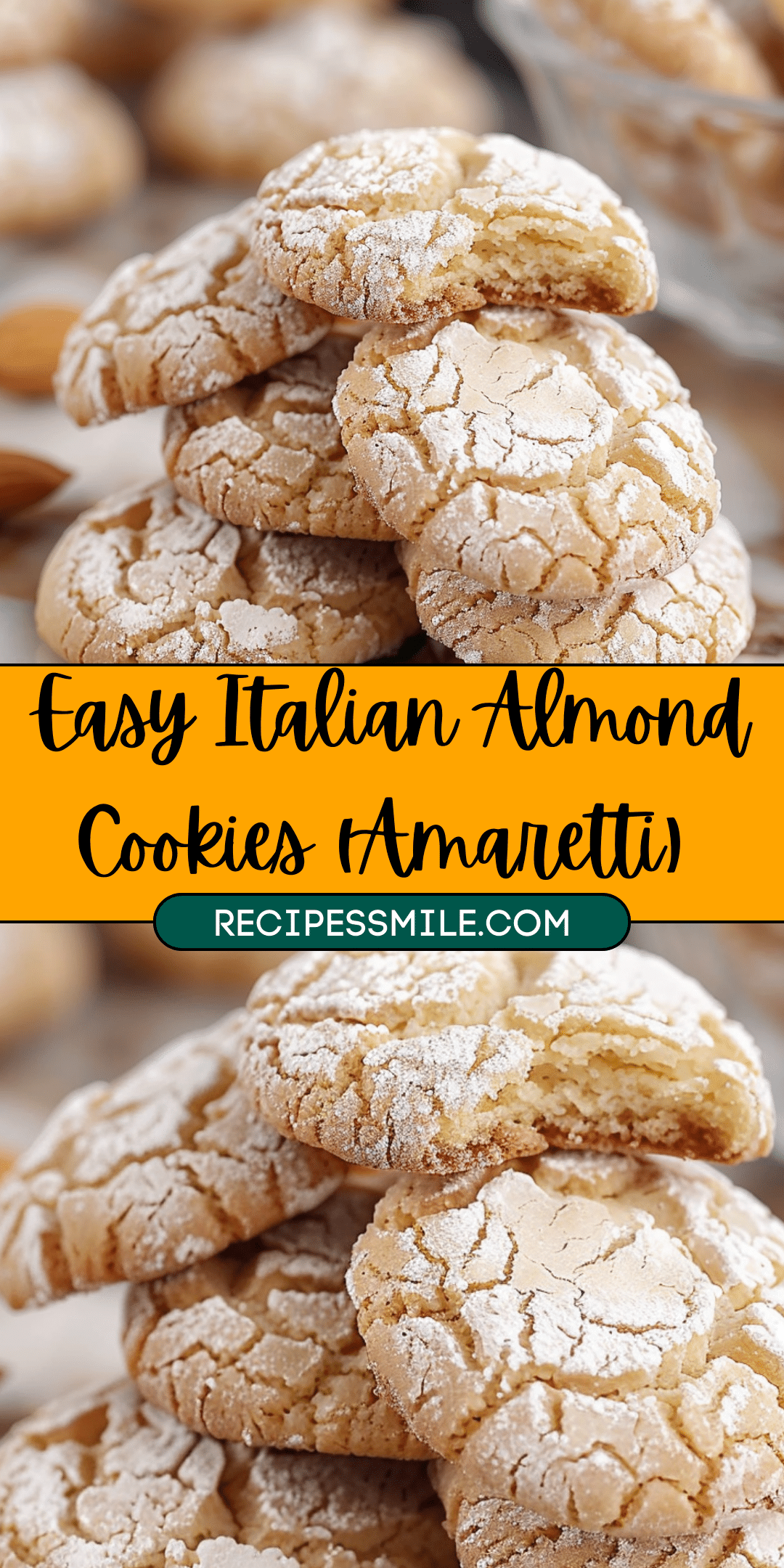 Easy Italian Almond Cookies (Amaretti) - Recipes Smile