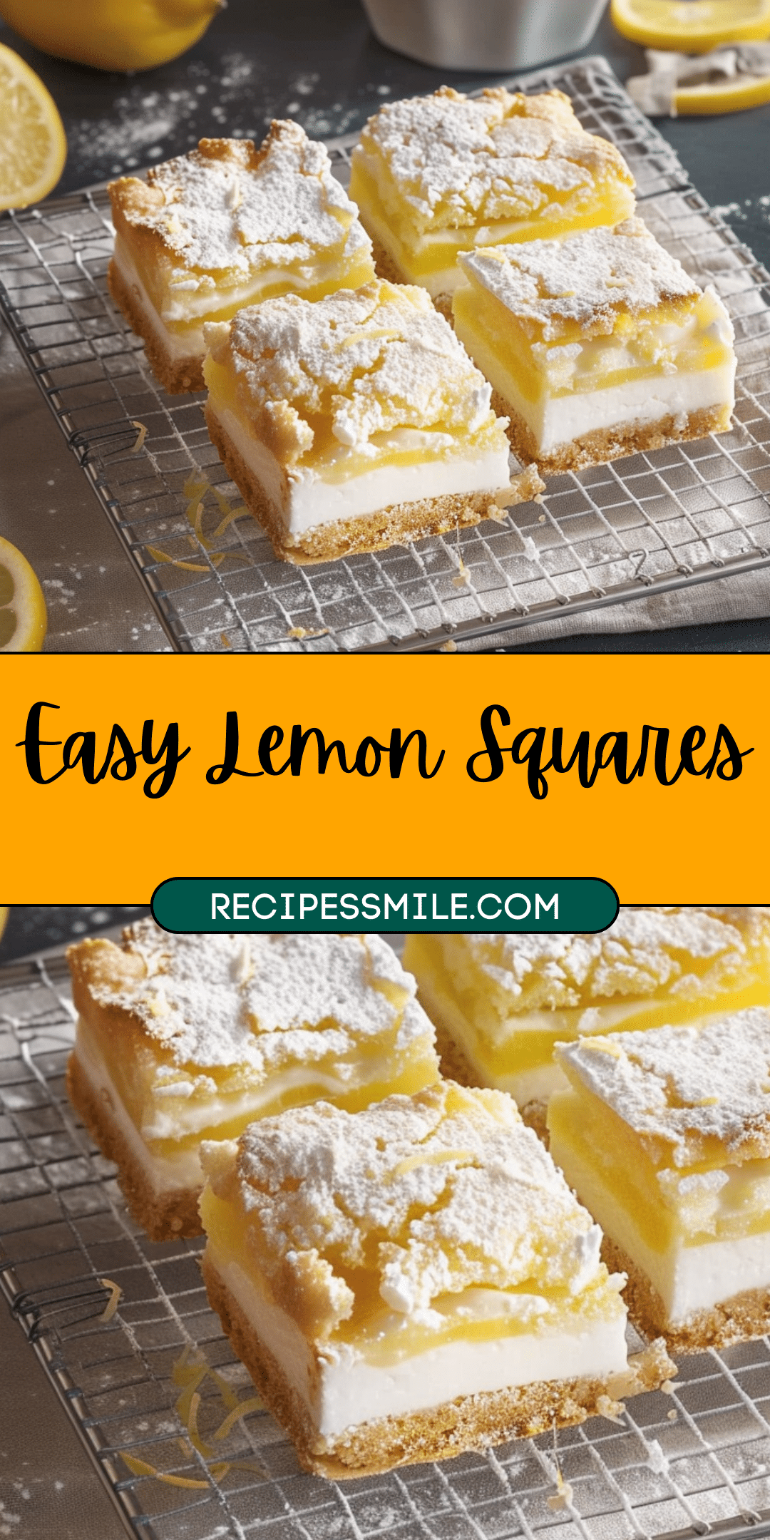 Easy Lemon Squares - Recipes Smile