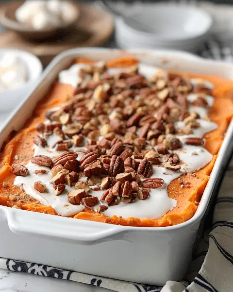 Easy Sweet Potato Casserole - Recipes Smile