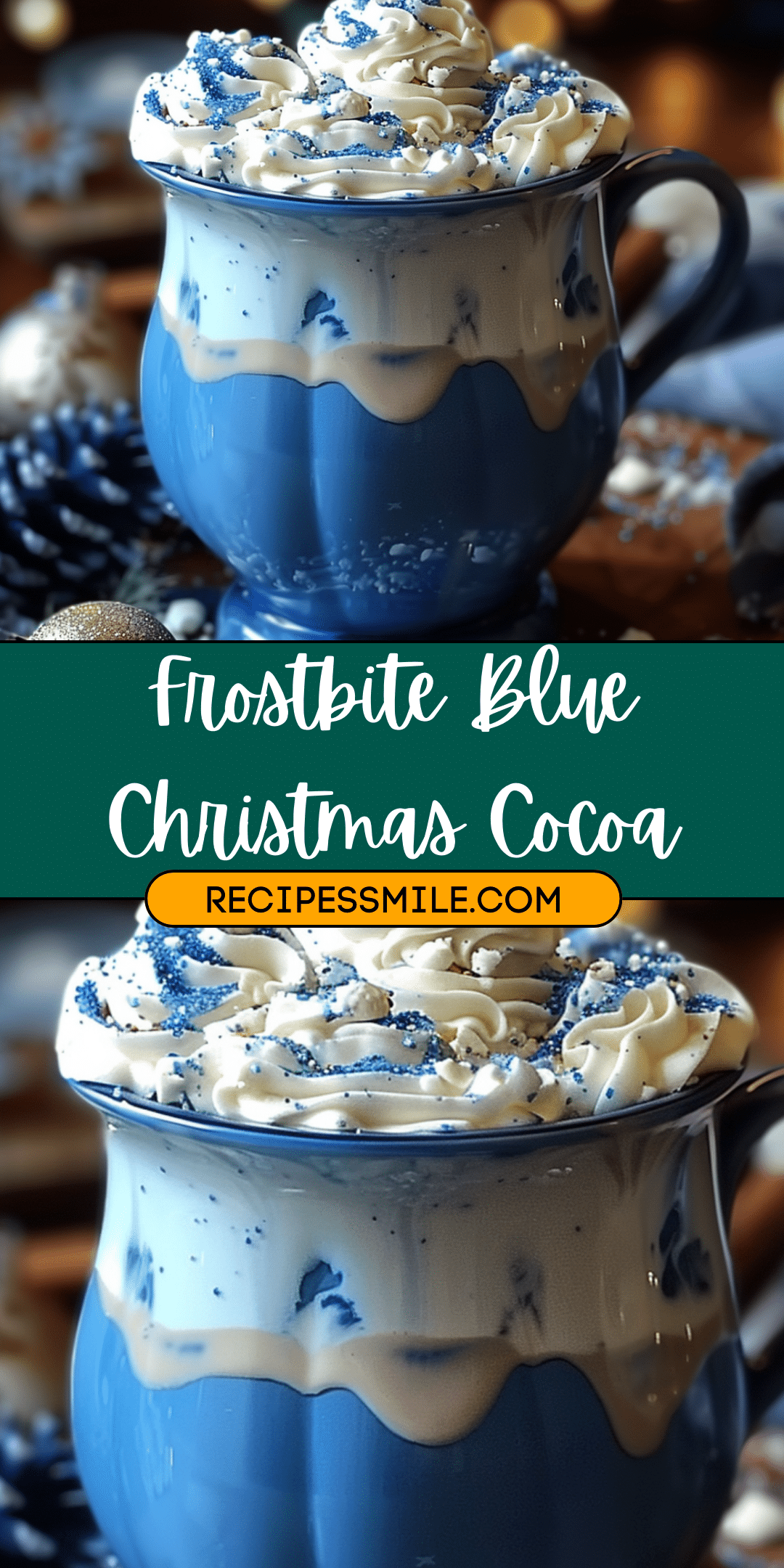 Frostbite Blue Christmas Cocoa - Recipes Smile