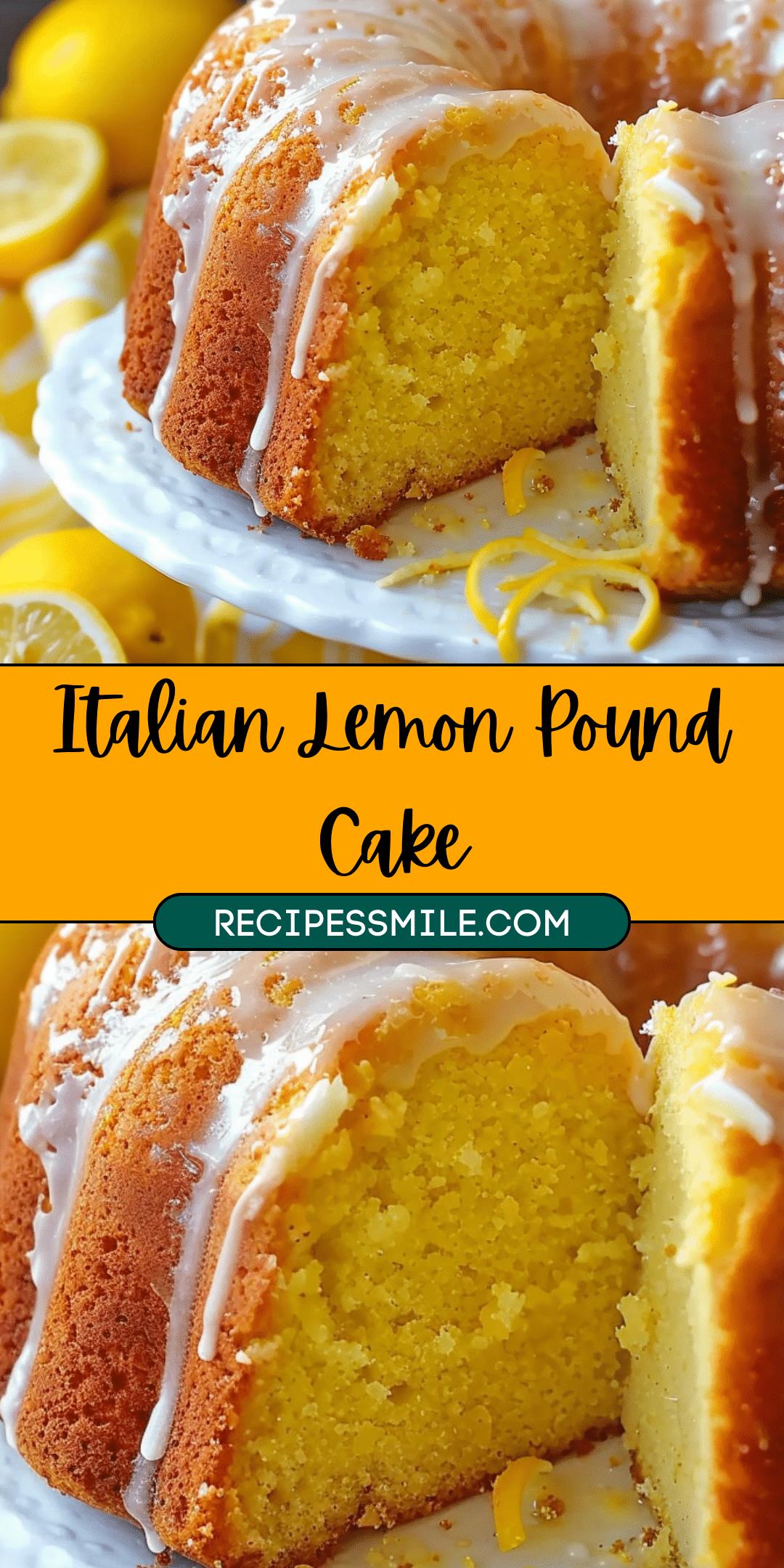 Italian Lemon Pound Cake - Recipes Smile
