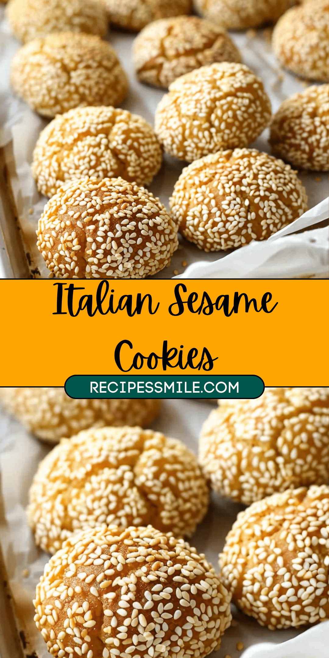 Italian Sesame Cookies - Recipes Smile