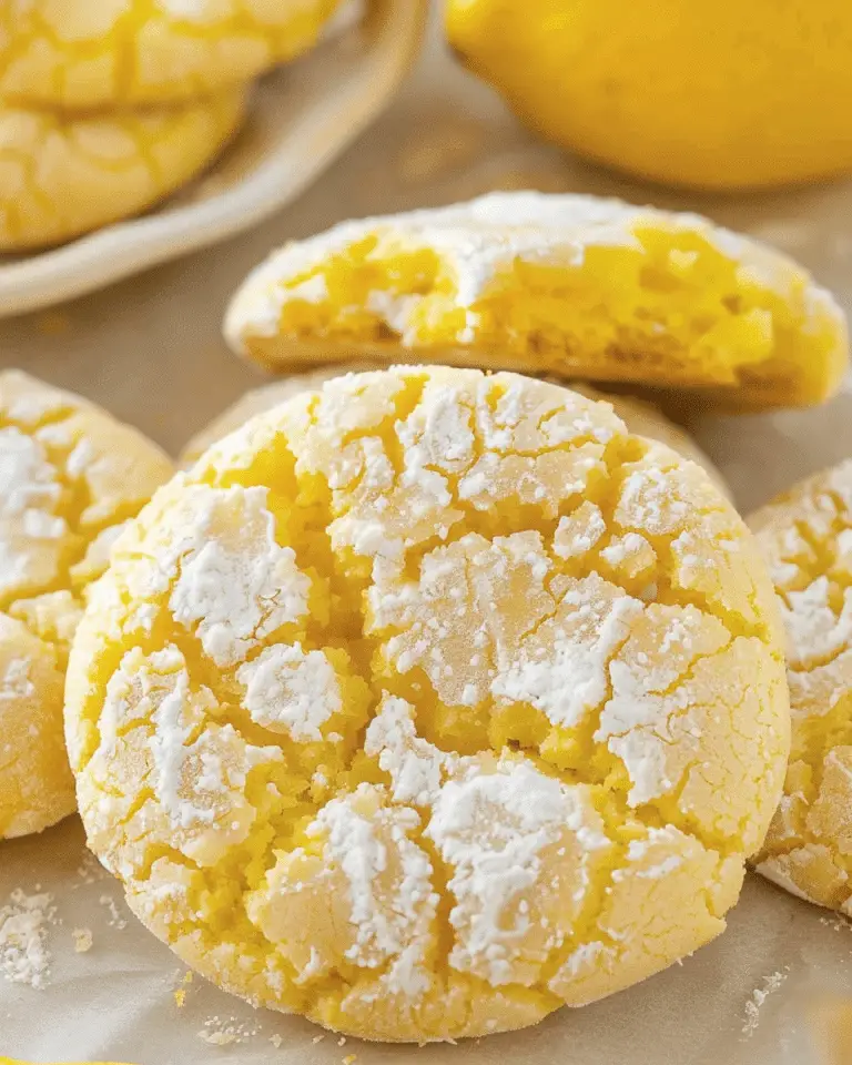 Lemon Crinkle Cookies - Recipes Smile