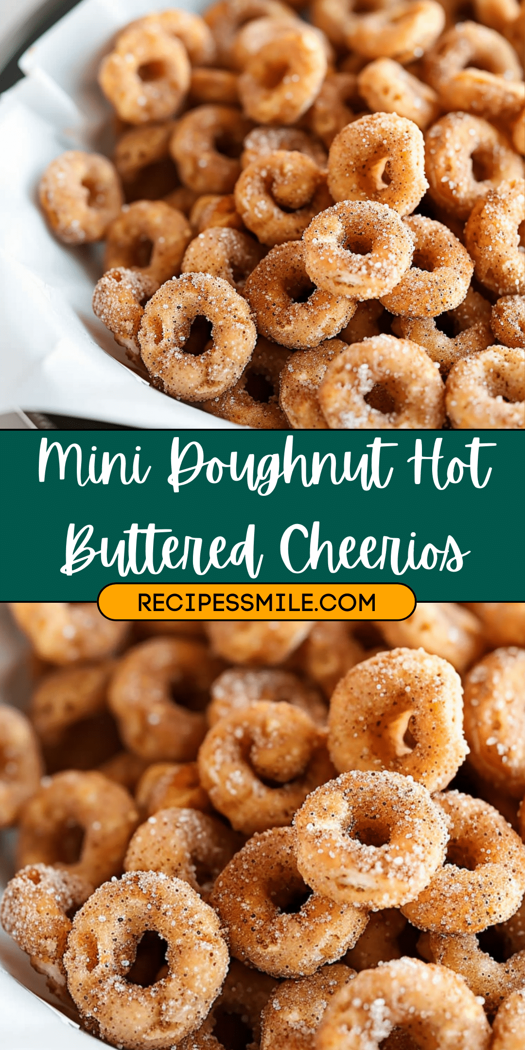 Mini Doughnut Hot Buttered Cheerios - Recipes Smile