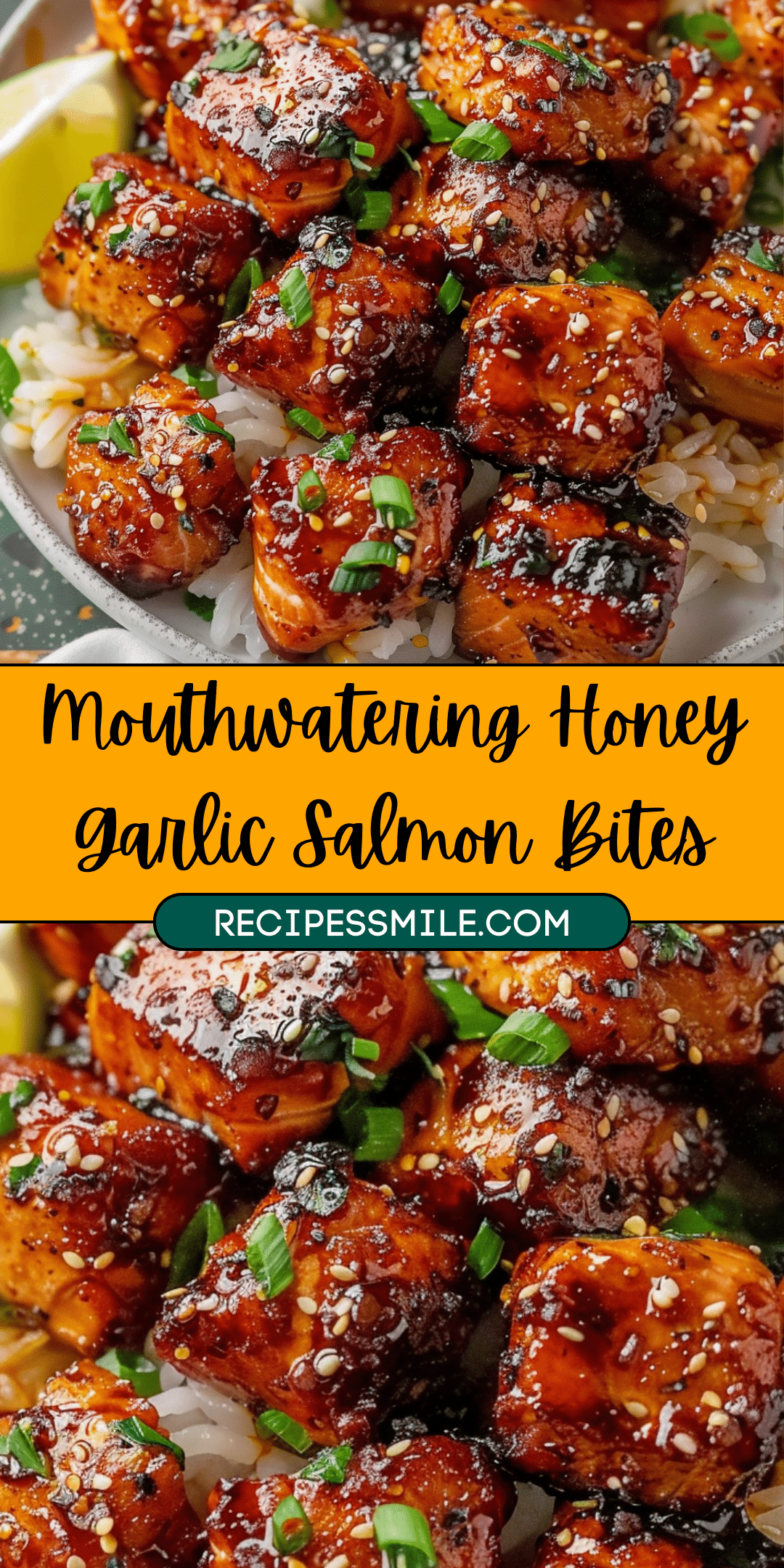 Mouthwatering Honey Garlic Salmon Bites - Recipes Smile