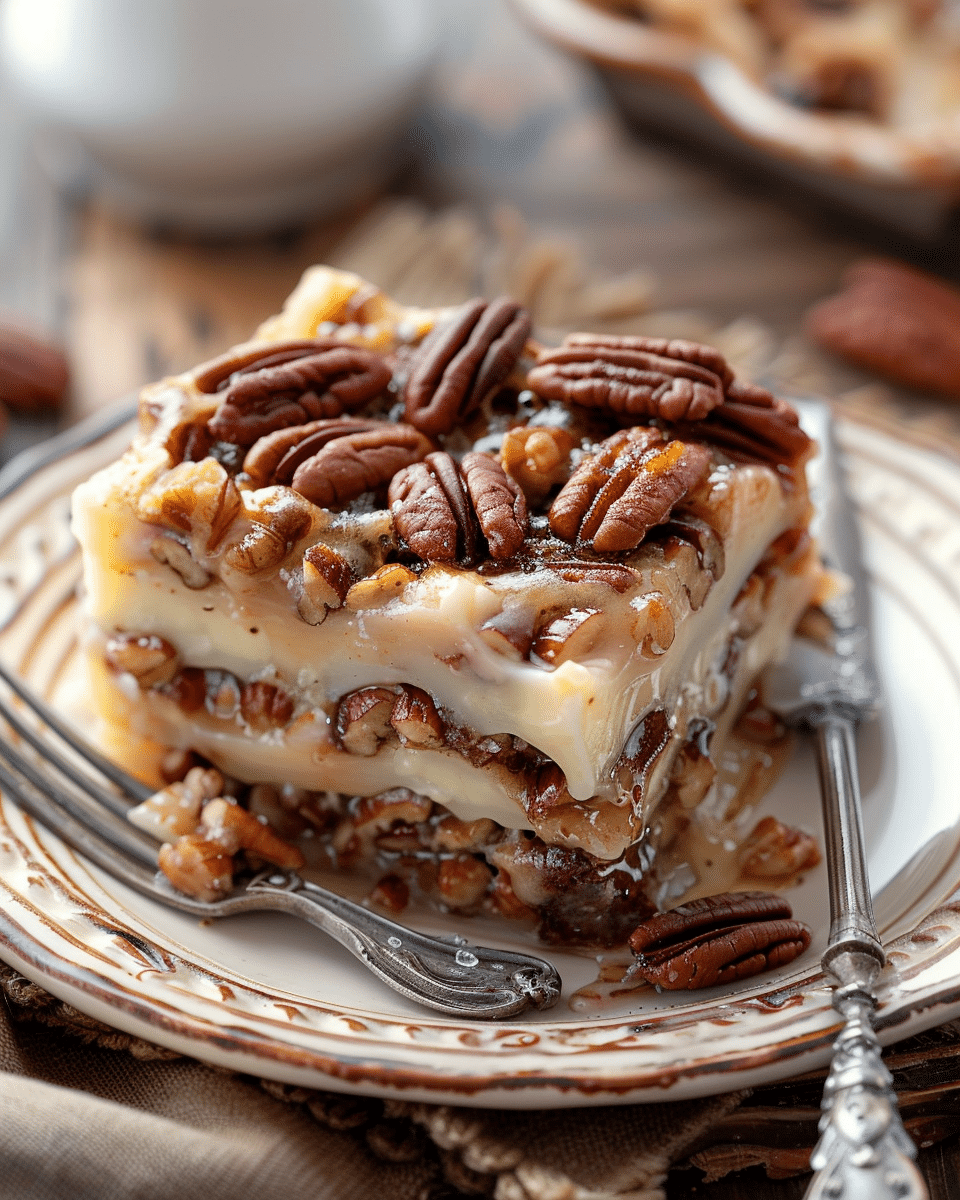 Pecan Pie Lasagna - Recipes Smile