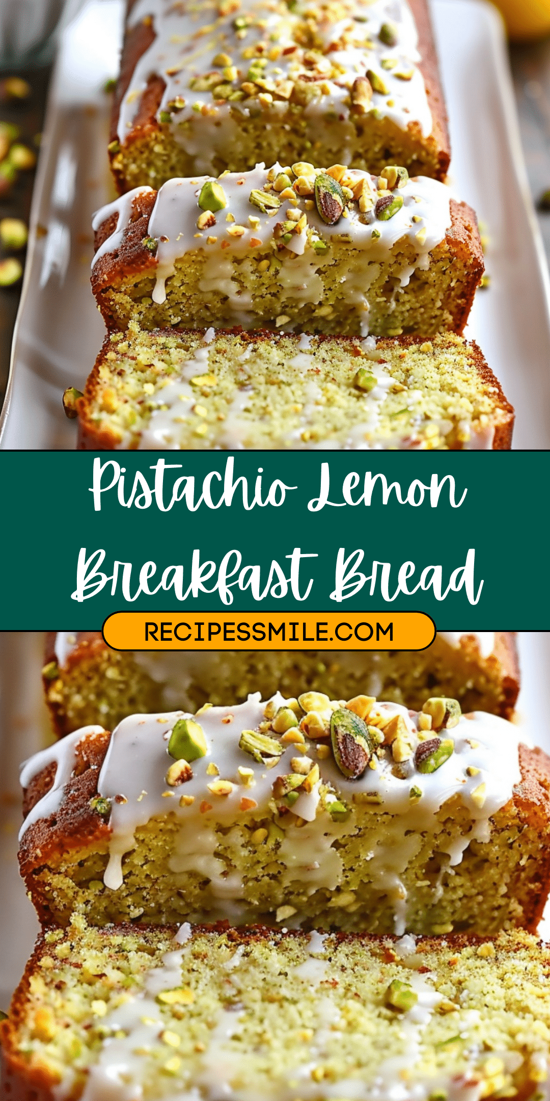 Pistachio Lemon Breakfast Bread