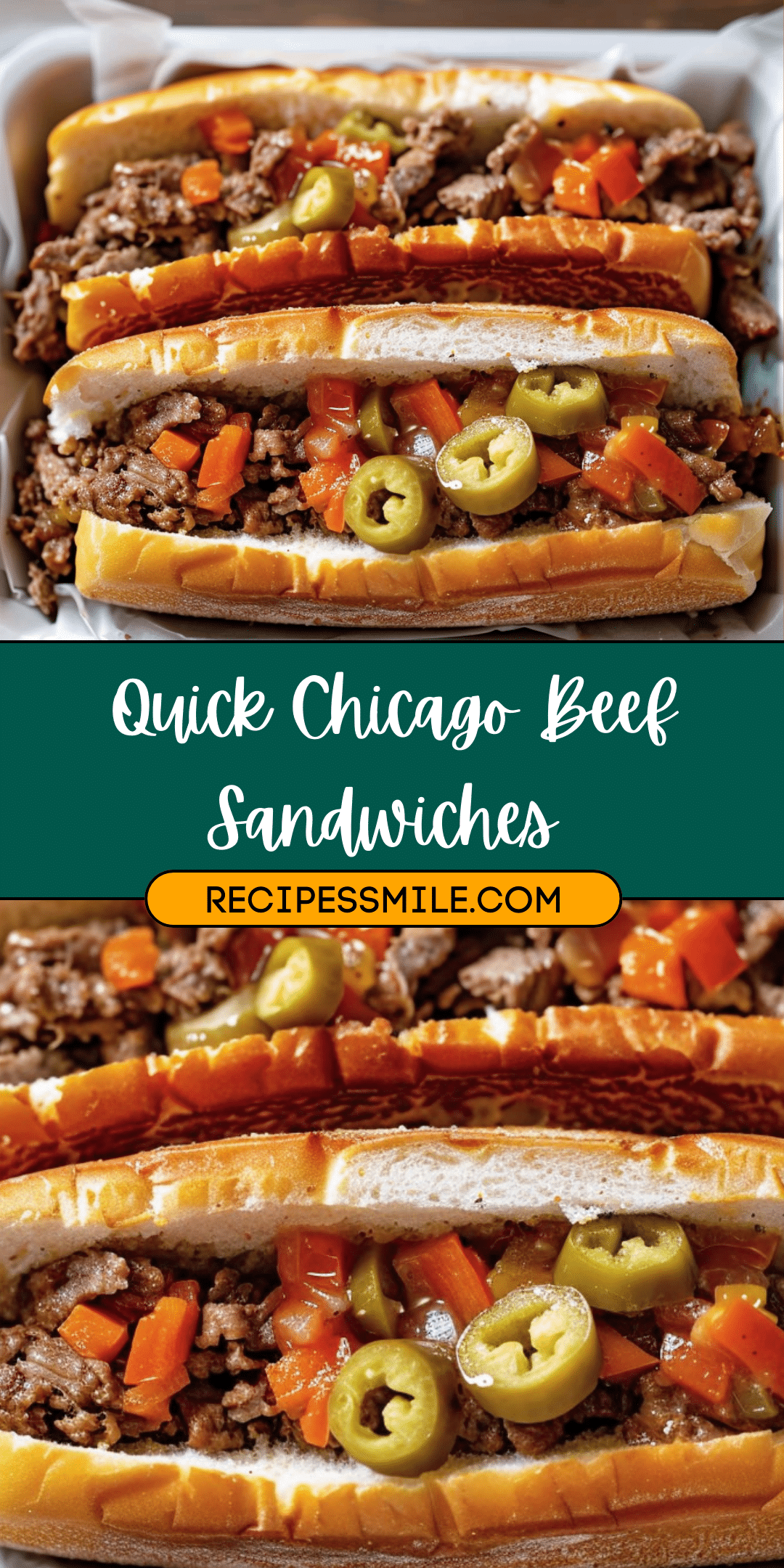 Quick Chicago Beef Sandwiches