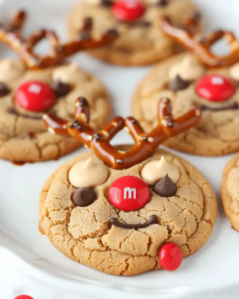 Rudolph Peanut Butter Cookie - Recipes Smile