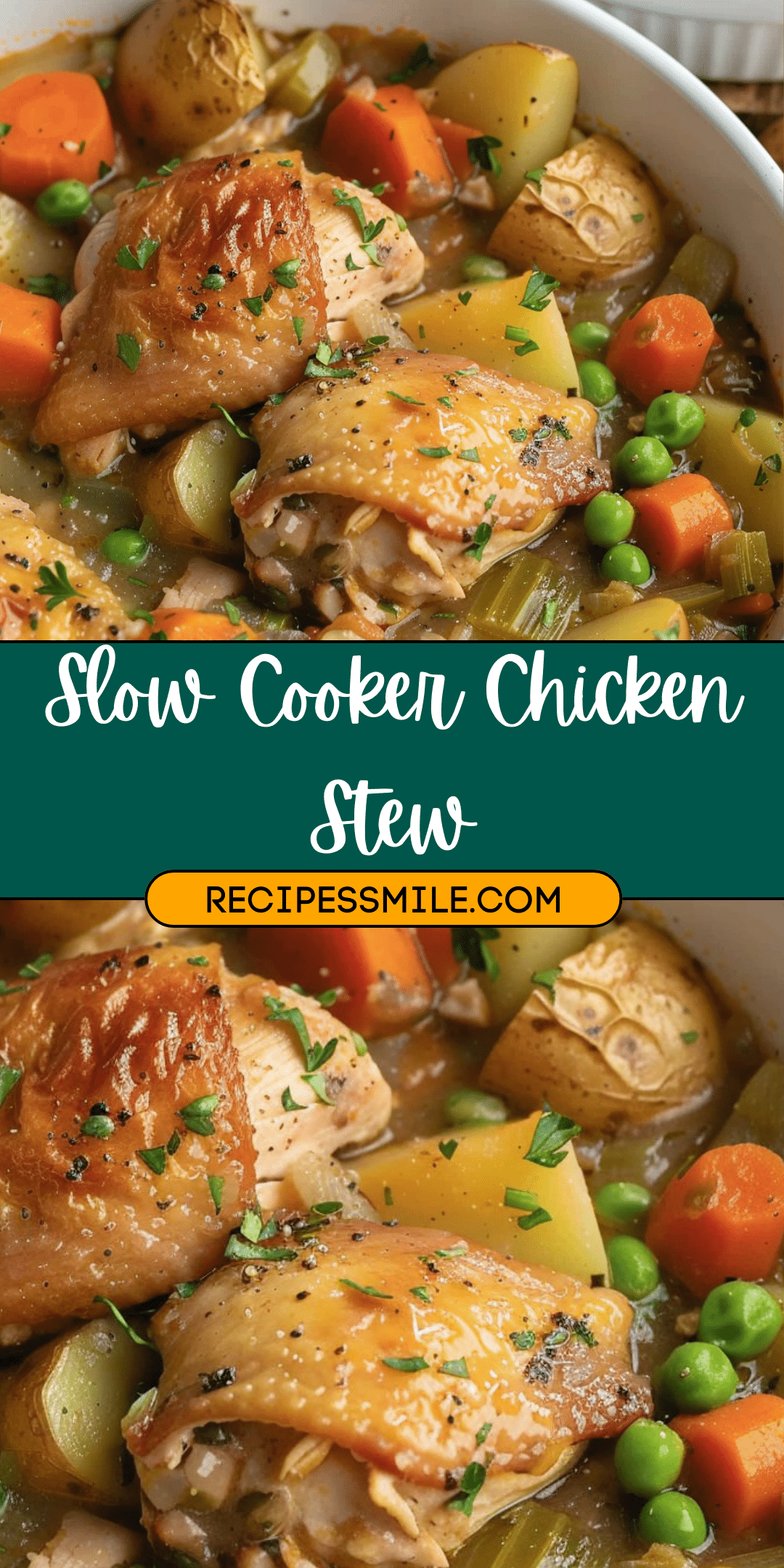 Slow Cooker Chicken Stew - Recipes Smile