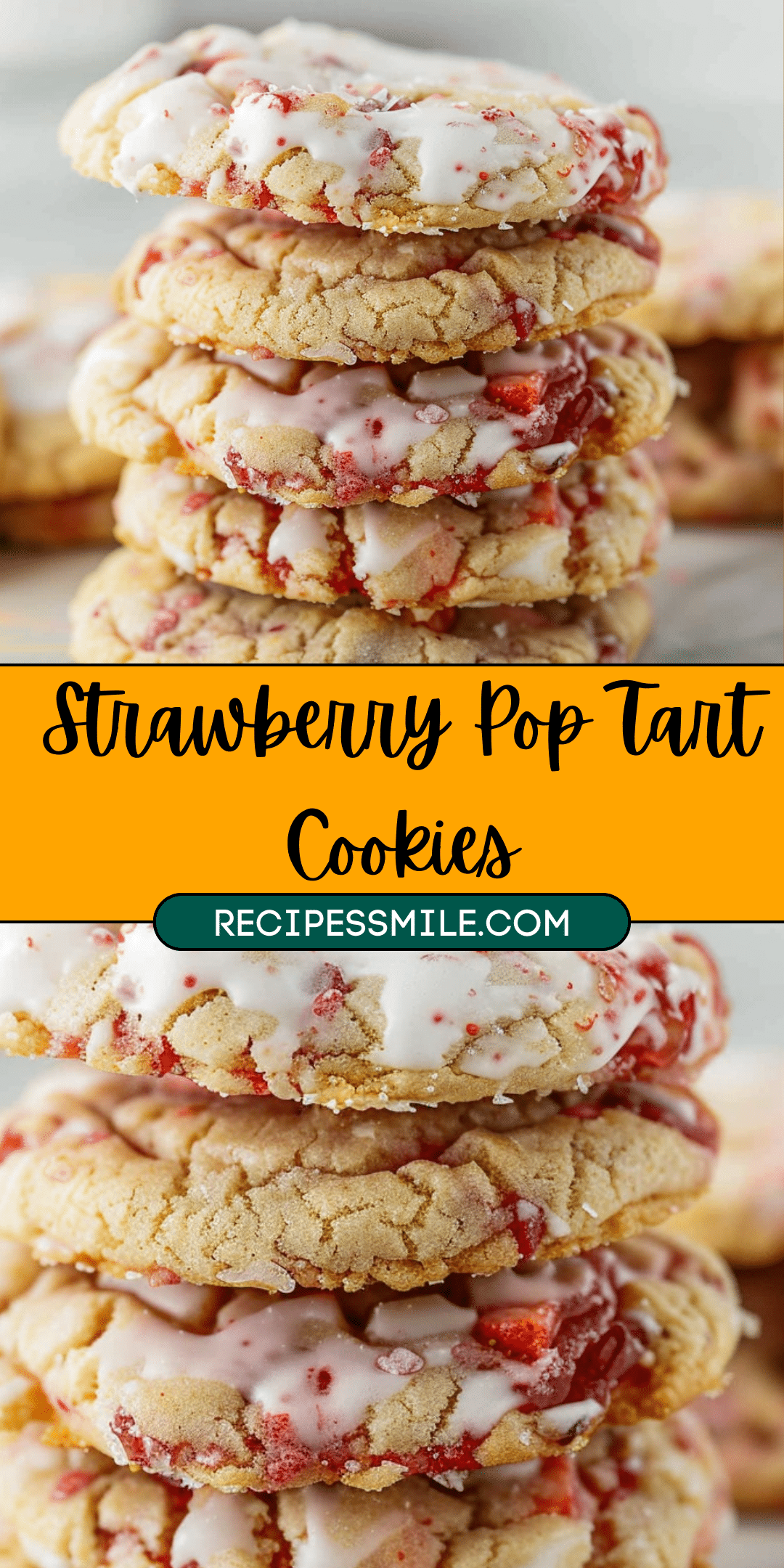 Strawberry Pop Tart Cookies - Recipes Smile
