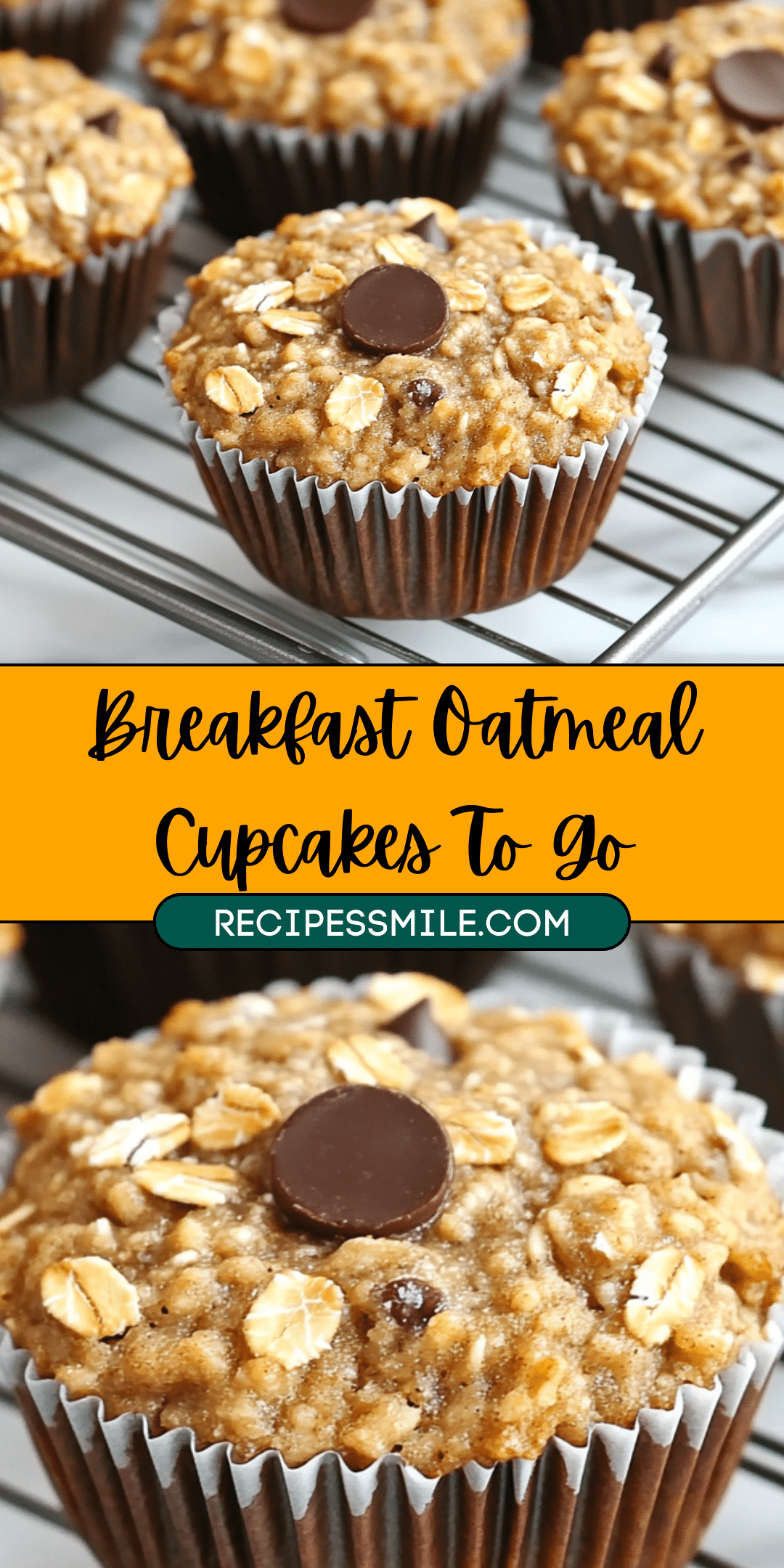 Breakfast Oatmeal Cupcakes To Go - Recipes Smile