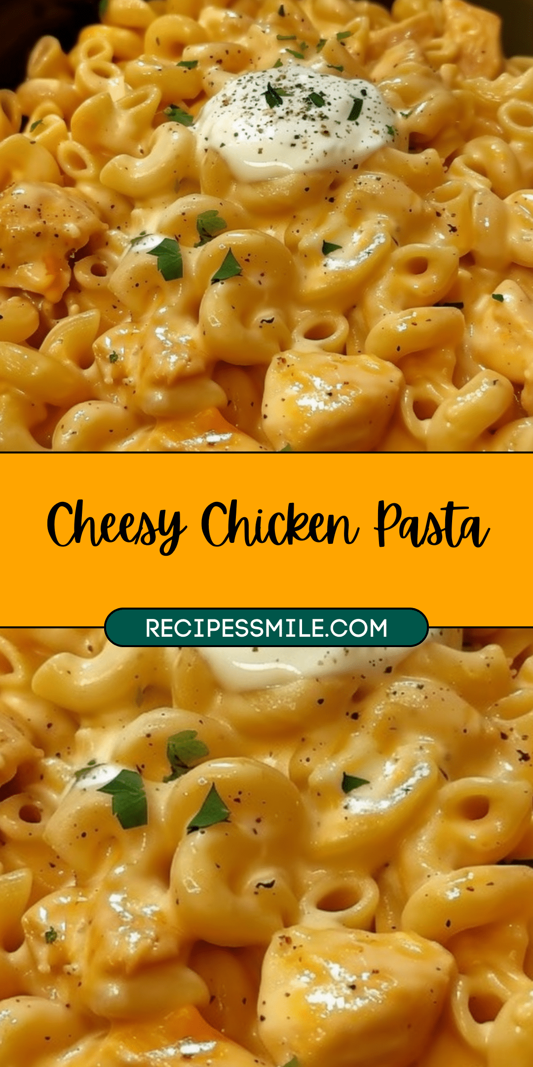 Cheesy Chicken Pasta - Recipes Smile