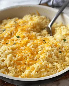 Cheesy Rice - Recipes Smile