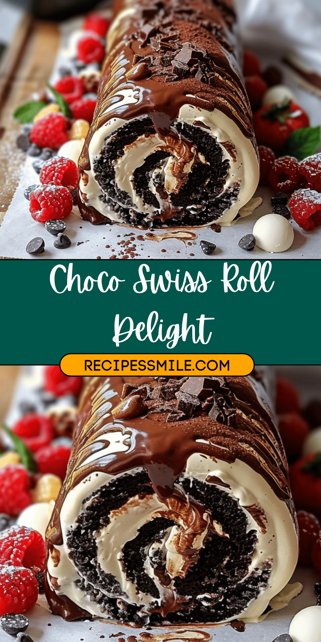 Choco Swiss Roll Delight - Recipes Smile
